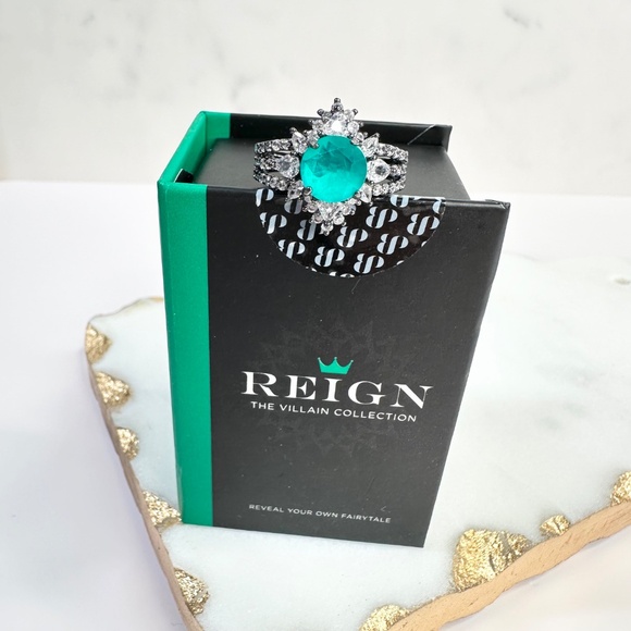 Bomb Party | Jewelry | Bomb Party Reign Villain Paraiba Ring Hematite ...